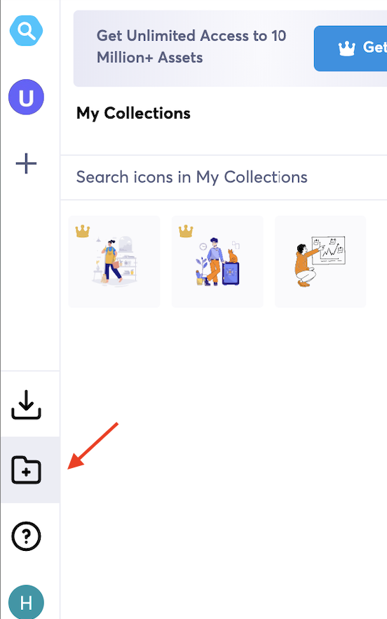 Add Assets to My Collection – IconScout